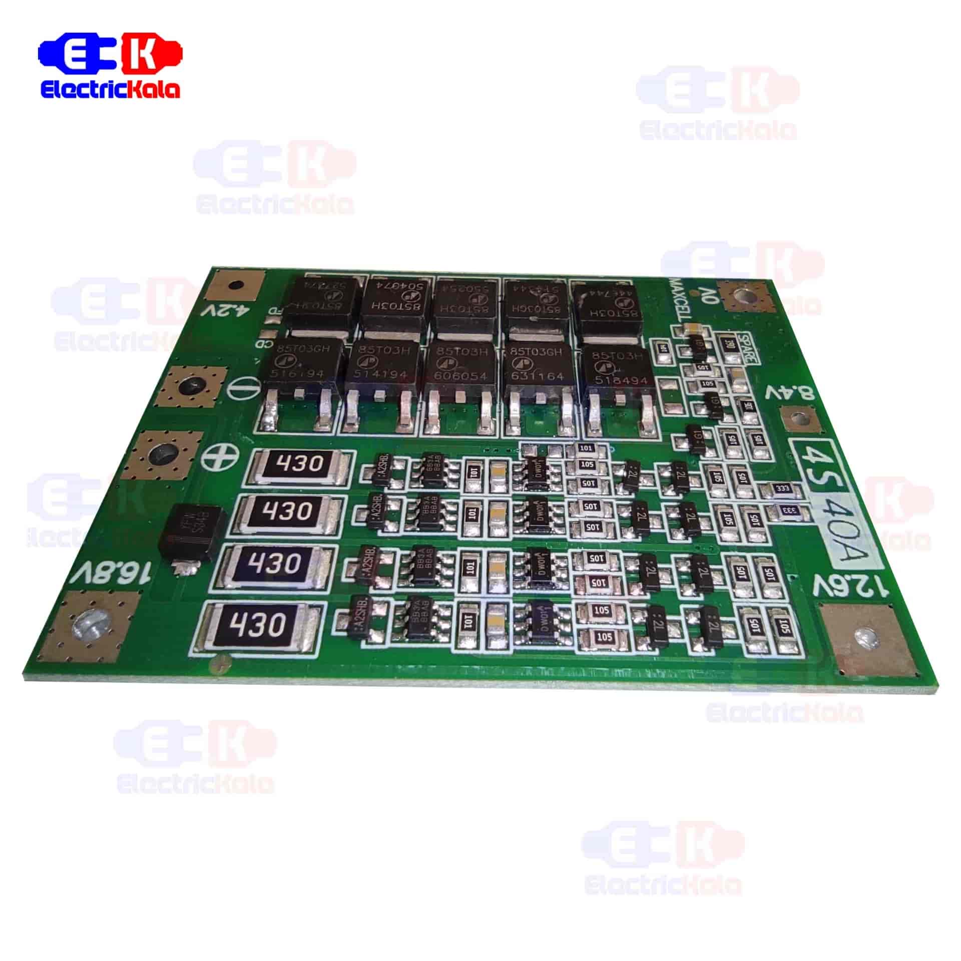 برد کنترل شارژ و محافظ باتری لیتیوم یون چهار سل li-ion BMS 4S-40A ...